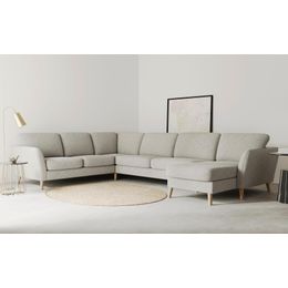 Wohnlandschaft OTTO HOME, B:349cm H:88cm T:242cm, grau, Struktur fein (58% Polyester, 22% Polypropylen);Filzoptik (100% Polyester);Webstoff (100%