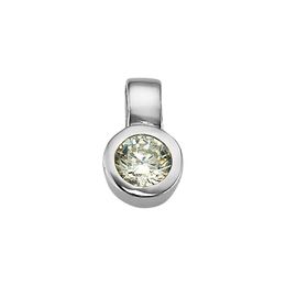 Firetti Damen Kettenanh&auml;nger &raquo;Schmuck Geschenk Gold 333 Halsschmuck Anh&auml;nger Solit&auml;r&laquo; mit Zirkonia (synth.) transparent 5,5, Wei&szlig;gold 333, 0,64 g