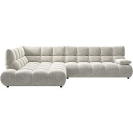Home Affaire Ecksofa &raquo;Cozy Bubble, mit klappbarer Armlehne, Breite 324 cm&laquo; mit eleganter Steppung, Rundumbezug & weicher Polsterung beige 100% 