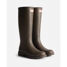 Hunter Herren Gummistiefel "UNISEX DOWNPOUR TALL BOOT", Gr. 43, braun, Synthetik, Schuhe, wasserdicht