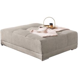 Jockenh&ouml;fer Hocker, B:120cm H:39cm T:120cm, grau, JOCKENH&Ouml;FER GRUPPE, Feincord: 100% Polyester, Wohnzimmer, Hocker, "Moldau Hocker", Mega-Hocker im XXL-Format,