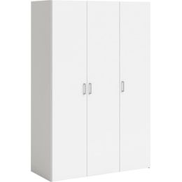 Kleiderschrank Home Affaire, B:115,8cm H:175,4cm T:49,52cm, wei&szlig;, Holzwerkstoff, Kinderzimmer, Schr&auml;nke, "Space Dreht&uuml;renschrank, Aufbewahrung Kasten