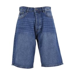 Rocawear Herren Stoffhose "Rocawear Herren Rocawear FRI Baggy Fit Jeansshort", blau, Gr. 32, unifarben, 100% Baumwolle, Hosen