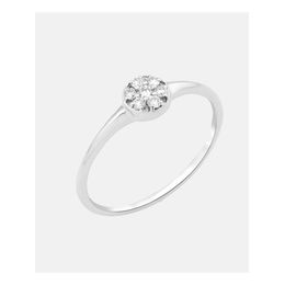 Diamant L'&eacute;ternel Ring aus 375 Wei&szlig;gold mit Diamant | Gr.: 52