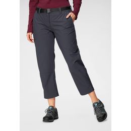 Maier Sports Damen Trekkinghose "7/8 LULA", blau, Gr. 54, Obermaterial: 90% Polyamid, 10% Elasthan, Hosen, mit Rei&szlig;verschlusstaschen, 7/8-L&auml;nge, auch