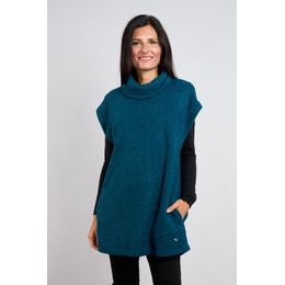 Seidel Moden Damen Pullunder, blau, Basic, Gr. 38, Single Jersey, Obermaterial: 100% Polyester, Pullover, MADE IN GERMANY