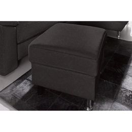 Sit & More sit&more Hocker &raquo;Ascara&laquo; schwarz Luxus-Microfaser (100% Polyester);Softlux -Kunstleder;NaturLeder B/H/T: 55cm x 46cm x 55cm, Luxus-Microfaser ALTARA 