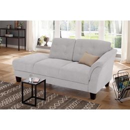 Recamiere OTTO HOME, B:197cm H:89cm T:90cm, silber, Luxus-Microfaser (90% Polyester, 10% Polyamid);Struktur fein (100% Polyester);Flachgewebe (100%