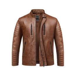 Amaci&Sons Amaci&Sons Lederjacke EUCLID in Cognac | Gr.: XXXL