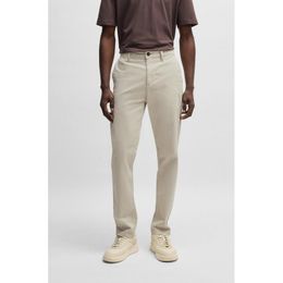 BOSS Orange Herren BOSS Orange Chinohose &raquo;Tapered-fit&laquo; Aus komfortabler Stretch-Baumwolle und mit BOSS Logo hinten beige 34, L&auml;nge 32
