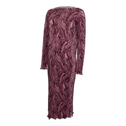 MAMALICIOUS mama licious Plissiertes Kleid in Winetasting | Gr.: S