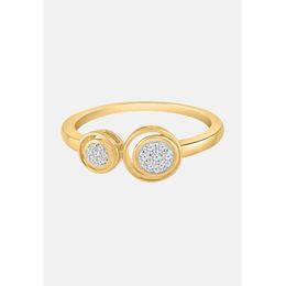 Diamant Exquis Ring aus 375 Gelbgold mit Diamant | Gr.: 56