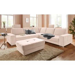 Sit & More Sofa-Kopfst&uuml;tze SIT & MORE, B:50cm H:25cm T:10cm, beige, Holzwerkstoff, Kopfst&uuml;tzen, "Santorini"