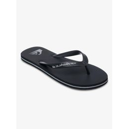 Quiksilver Herren Zehentrenner "MOLOKAI CORE", Gr. 43schwarz, silber, Synthetik, Schuhe, Sommerschuhe