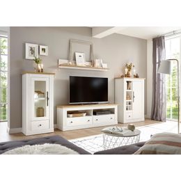 Wohnwand OTTO HOME, B:331cm, wei&szlig;, Wohnzimmer, Kastenm&ouml;bel-Sets, "Westminster, Anbauwand im Landhausstil, Komplettset, Wohnzimmer-Set", Set besteht