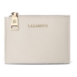 LAZAROTTI Damen Kartenetui "Bologna Leather Schl&uuml;sseletui Cardholder RFID Leder 11,5", beige, Leder, Kleinlederwaren