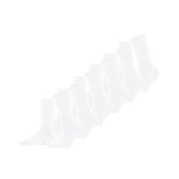 Falke Damen Socken "Happy 6-Pack", Gr. 35, wei&szlig;, Obermaterial: 80% Baumwolle CO. 18% Polyamid PA. 2% Elasthan EL., glatt, Socken