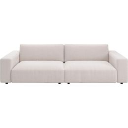 Big-Sofa Musterring, B:292cm H:81cm T:124cm, beige, 100% Polyester, Sofas, "MR Lucia, puristischer Luxus von Musterring", Erstklassige Kammerkissen,