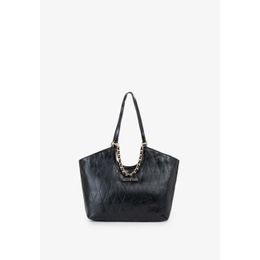 Valentino Handbags VALENTINO BAGS Damen Shopper "CRYSTELLE", schwarz, Lederimitat, Taschen, Damen Henkeltasche, Schultertasche, Handtasche mit Ziersteppung