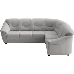 Sit & More Ecksofa SIT & MORE, B:262cm H:90cm T:212cmsilber, Wohnzimmer, Sofas, "Savona L-Form, B. 262 cm, Komfortsitz, Eckcouch mit Stoff- & Lederwahl", mit