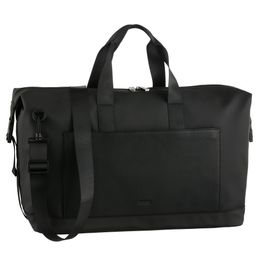 JOOP! JOOP Weekender "lanciano maik weekender mhz", schwarz, Lederimitat, Taschen, Reisetasche, Sporttasche, Urlaubstasche mit Rei&szlig;verschluss