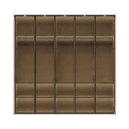 OTTO home Dreht&uuml;renschrank &raquo;Opera Parsol-Glast&uuml;ren, LED-Glasbodenbeleuchtung, mit und ohne Kranz&laquo; Glast&uuml;ren, UV-Lack, LED-Innenbeleuchtung, Soft-Close