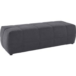 Hocker DOMO collection, B:150cm H:40cm T:60cm, grau, Kunstleder SOFTLUX;Luxus-Microfaser in Antikleder-Optik(100% Polyester);Luxus-Microfaser (100%
