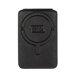 Camel Active Herren Kartenetui "Hill"schwarz, Leder, clean, gepflegt, Basic, Kleinlederwaren, Herren Geldb&ouml;rse mit innovativem Kartenschieber