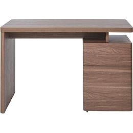 Schreibtisch Jahnke, B:120cm H:76cm T:55cm, braun, Kinderzimmer, Tische, "CU-LIBRE 120", platzsparender Arbeitsplatz, 1 Schublade & 1 T&uuml;r, Breite: