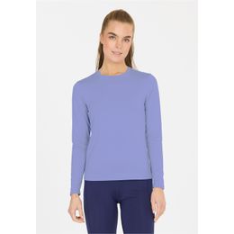 ENDURANCE ATHLECIA ATHLECIA Damen Langarmshirt "Almi", lila, Gr. 46, unifarben, 100% Polyester, Shirts, mit feuchtigkeitsregulierender Funktion