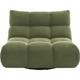 Home Affaire 1,5-Sitzer &raquo;Cozy Bubble, 360&deg; drehbarer Sessel, Breite 107 cm&laquo; mit eleganter Steppung, Rundumbezug & weicher Polsterung gr&uuml;n 95% 