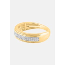 Diamant Exquis Ring aus 375 Gelbgold mit Diamant | Gr.: 54