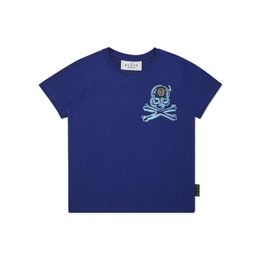 Philipp Plein Herren T-Shirt "Skull", blau, Gr. 6, Obermaterial: 100% Baumwolle, Shirts