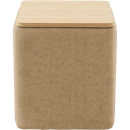 Home Affaire Ablagetisch &raquo;Kyro, Stauraum mit Tischplatte Eiche, Breite 40 cm&laquo; Stylisch, handlich und praktisch f&uuml;r dein Schlafzimmer beige 85% 