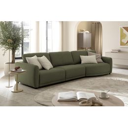 Sch&ouml;ner Wohnen Kollektion 3-Sitzer, B:349cm H:86cm T:125cm, gr&uuml;n, SCH&Ouml;NER WOHNEN-KOLLEKTION, 99% Polyester, 1% Polyacryl, Sofas, "Wonder, Mega-Sofa, Modernes Design mit