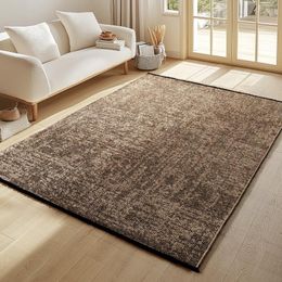 Ayyildiz Teppiche Teppich &raquo;SPACE 1900, auch als L&auml;ufer&laquo; rechteckig 7 mm H&ouml;he L&auml;ufer, Kurzflor, Boho, Vintage, Wohnzimmer braun Chenille B : 120cm 1 Stk., 7mm, L: 170cm