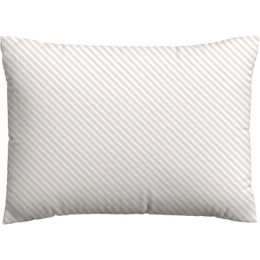 Schlafgut Kissenbezug &raquo;Premium Kissenbezug Woven Fade Satin (1 St)&laquo; Ton-in-Ton Rei&szlig;verschluss, Fadendichte von 300tc, Streifen, OEKO Tex blau Mako-Satin, 