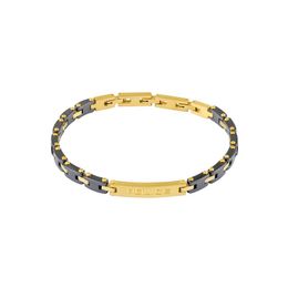 Police Herren Armband &raquo;Ceramica I&laquo; gold 22cm, Edelstahl