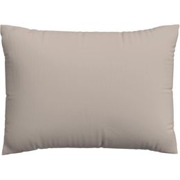 Schlafgut Kissenbezug &raquo;Premium Kissenbezug Woven Satin (1 St)&laquo; Ton-in-Ton Rei&szlig;verschluss, Fadendichte von 300tc, Uni, OEKO Tex beige Mako-Satin, Obermaterial: 