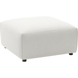 Home Affaire Hocker &raquo;Glimminge auch in Breitcord, Feincord und Easy care-Bezug&laquo; passend zur Serie "Glimminge" wei&szlig; 12% Polyacryl, 88% Polyester B/H/T: