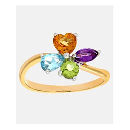 Diamant L'&eacute;ternel Ring aus 375 Gelbgold mit Amethyst | Gr.: 49