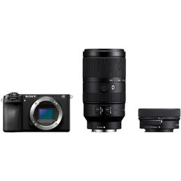 Sony Systemkamera &raquo;Alpha 6700&laquo; E PZ 16&ndash;50mm F3.5&ndash;5.6 OSS, E 70&ndash;350mm F4.5&ndash;6.3 G OSS, 27, Bluetooth, inkl. Alpha 6700G spiegellose APS-C-Kamera f&uuml;r Wildlife