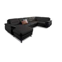 Sit & More sit&more Wohnlandschaft &raquo;Mailand U-Form, B: 312 cm, XXL-Couch mit Komfortpolsterung&laquo; mit Schlaffunktion, Liegefl. 122x247 cm, diverse Lederqualit&auml;ten 