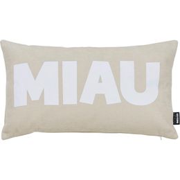 done. Dekokissen &raquo;MIAU&laquo; Extra weiche Haptik Polyester B/L: 40cm x 60cm, 1 Stk.