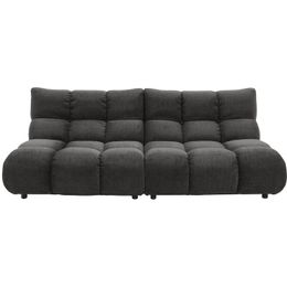 Home Affaire 3-Sitzer &raquo;Cozy Bubble, mit eleganter Steppung, Breite 220cm&laquo; stilvolles Design & hoher Sitzkomfort f&uuml;r dein Zuhause grau B/H/T: 220cm x 