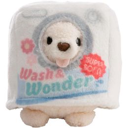 Nici Kuscheltier &raquo;mymochi, Set Hund Washy 8cm mit Socke & Waschmittelbox Kost&uuml;m&laquo; in Geschenkbox beige Einheitsgr&ouml;&szlig;e Kuscheltier