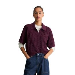 Marc O'Polo Marc O'polo Denim Damen Marc O'Polo DENIM Strickshirt mit Polokragen, Schurwollmix, oversize XS