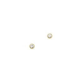 Firetti Damen Paar Ohrstecker &raquo;Schmuck Geschenk Gold 333 Ohrschmuck Solit&auml;r in mehreren Gr&ouml;&szlig;en&laquo; mit Zirkonia (synth.) gold 2, Gelbgold 333