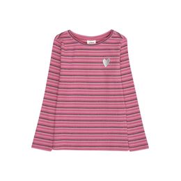 s.Oliver Shirt M&auml;dchen Gr&ouml;&szlig;e 116/122 rosa / dunkelpink / schwarzmeliert / silber