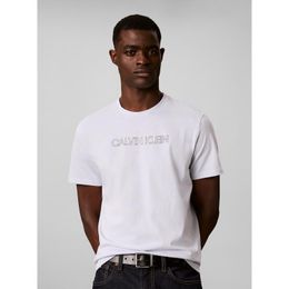 Calvin Klein Herren T-Shirt &raquo;REPEAT LOGO GRAPHI&laquo; Regular fit mit Rundhalsausschnitt wei&szlig; XL